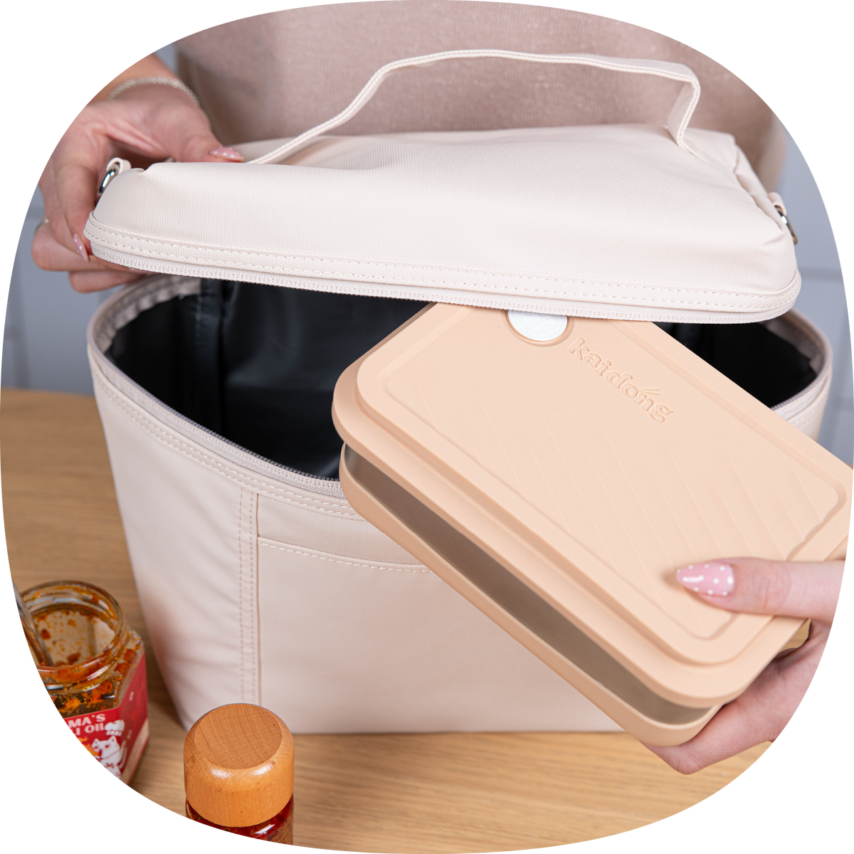 kai dong Microwavable Stainless Steel Bento Box